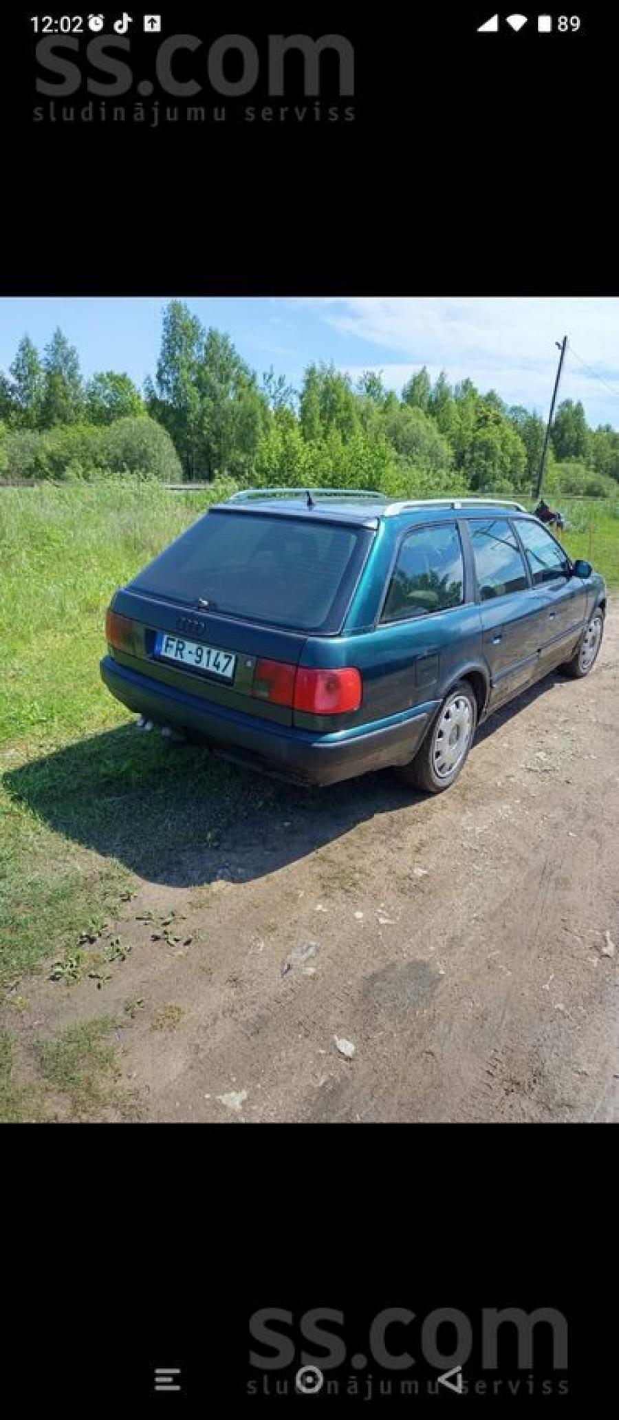 Zaļš Audi 100 1992 Preiļi, ar dzinēja tilpumu 2.50 L un nobraukumu 0 tūkst. km par 800 €, foto 2 vietnē AUTOMOTO.COM.LV