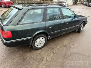 Green Audi 100 1992 in Riga, with an engine capacity of 2.80 L and mileage of 213 thousand km for 1600 €, photo 2 on AUTOMOTO.COM.LV