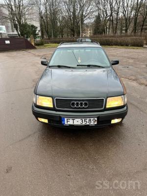 Green Audi 100 1992 in Riga, with an engine capacity of 2.80 L and mileage of 214 thousand km for 1350 €, photo  on AUTOMOTO.COM.LV