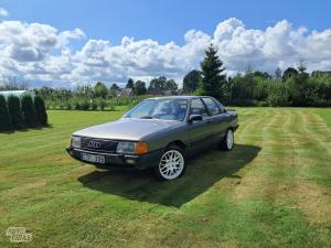 Grey Audi 100 1985 in Telschi, with an engine capacity of 2.20 L and mileage of 160 thousand km for 1500 €, photo  on AUTOMOTO.COM.LV
