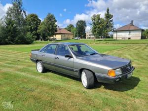 Grey Audi 100 1985 in Telschi, with an engine capacity of 2.20 L and mileage of 160 thousand km for 1500 €, photo 4 on AUTOMOTO.COM.LV