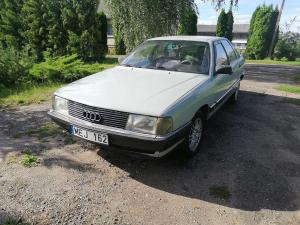 Grey Audi 100 1986 in Kelme, with an engine capacity of 2.20 L and mileage of 277 thousand km for 950 €, photo 8 on AUTOMOTO.COM.LV