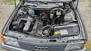 Grey Audi 100 1987 in Riga, with an engine capacity of 2.00 L and mileage of 214 thousand km for 1600 €, photo 14 on AUTOMOTO.COM.LV