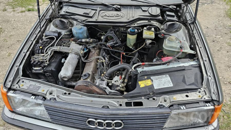 Grey Audi 100 1987 in Riga, with an engine capacity of 2.00 L and mileage of 214 thousand km for 1600 €, photo 14 on AUTOMOTO.COM.LV
