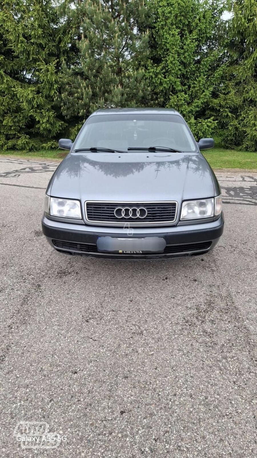 Grey Audi 100 1993 in Utena, with an engine capacity of 2.50 L and mileage of 228 thousand km for 2450 €, photo 3 on AUTOMOTO.COM.LV