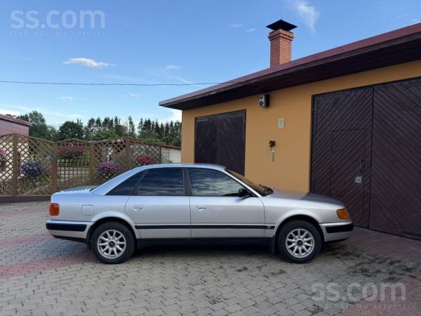 Grey Audi 100 1993 in Gulbene, with an engine capacity of 2.00 L and mileage of 264 thousand km for 8200 €, photo 3 on AUTOMOTO.COM.LV