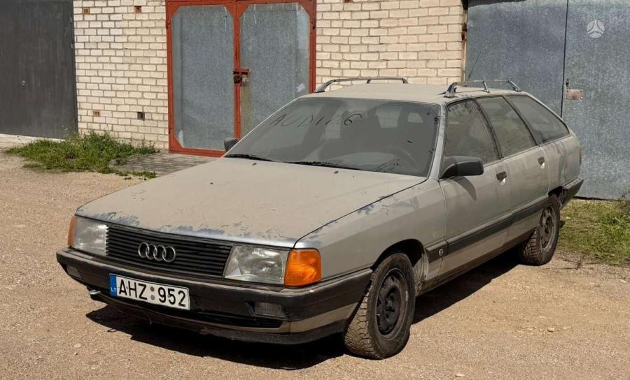 Pelēks Audi 100 1989 Raseiniai, ar dzinēja tilpumu 2.00 L un nobraukumu 200 tūkst. km par 750 €, foto 3 vietnē AUTOMOTO.COM.LV