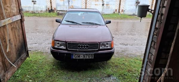 Red Audi 100 1991 in Rezekne, with an engine capacity of 2.30 L and mileage of 0 thousand km for 700 €, photo 1 on AUTOMOTO.COM.LV