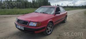 Красный Ауди 100 1991 в Рига, объемом двигателя 2.50 л и пробегом 340 тыс. км за 950 €, фото 4 на AUTOMOTO.COM.LV