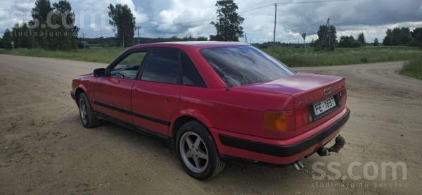 Sarkans Audi 100 1991 Rīga, ar dzinēja tilpumu 2.50 L un nobraukumu 340 tūkst. km par 950 €, foto 8 vietnē AUTOMOTO.COM.LV