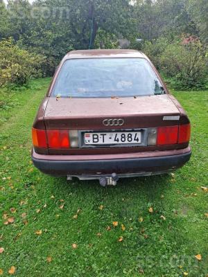 Sarkans Audi 100 1991 Limbaži, ar dzinēja tilpumu 2.00 L un nobraukumu 320 tūkst. km par 1850 €, foto  vietnē AUTOMOTO.COM.LV