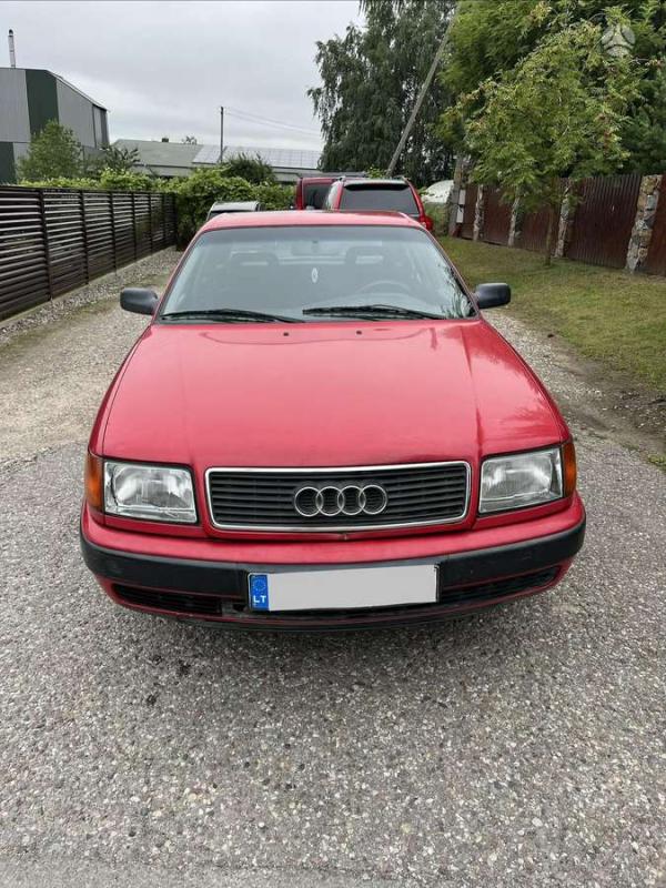 Red Audi 100 1992 in Sakiai, with an engine capacity of 2.37 L and mileage of 360 thousand km for 550 €, photo 4 on AUTOMOTO.COM.LV