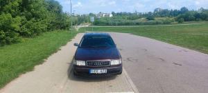Sarkans Audi 100 1993 Viļņa, ar dzinēja tilpumu 2.46 L un nobraukumu 324 tūkst. km par 750 €, foto 3 vietnē AUTOMOTO.COM.LV