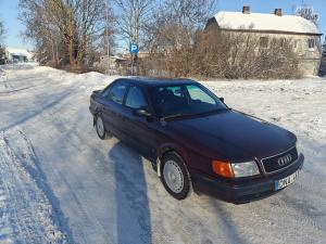 Violet Audi 100 1992 in Jonava, with an engine capacity of 2.50 L and mileage of 306 thousand km for 1800 €, photo 3 on AUTOMOTO.COM.LV