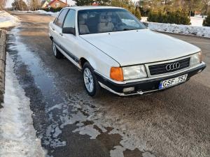 White Audi 100 1986 in Kupiskis, with an engine capacity of 1.80 L and mileage of 274 thousand km for 800 €, photo  on AUTOMOTO.COM.LV