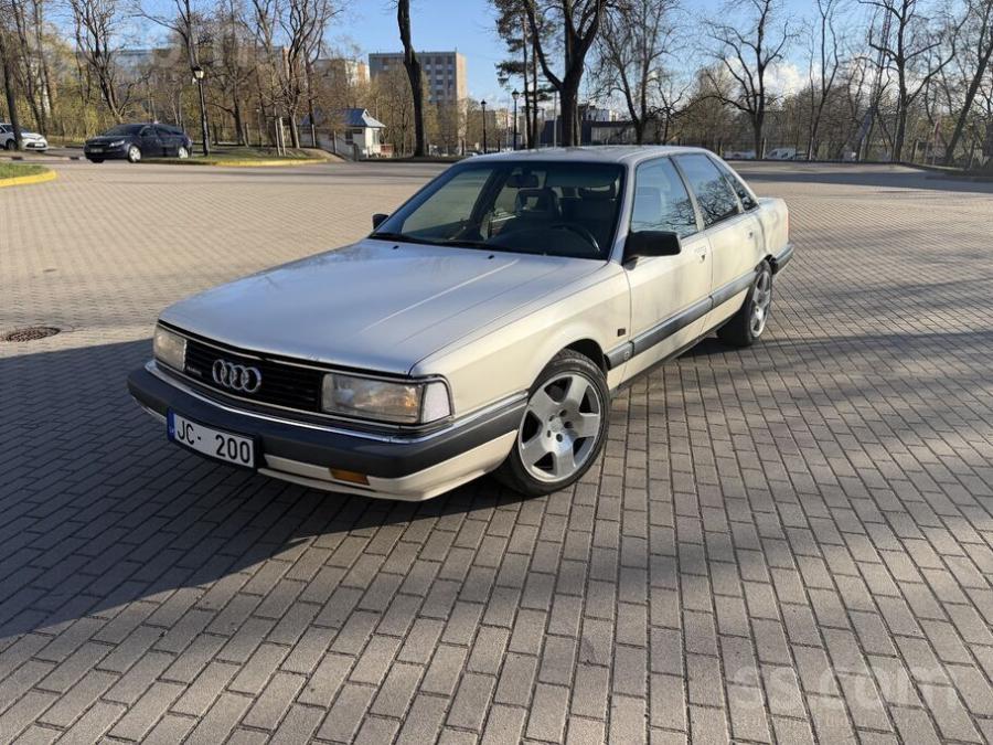 White Audi 200 1990 in Riga, with an engine capacity of 2.20 L and mileage of 0 thousand km for 13850 €, photo 7 on AUTOMOTO.COM.LV