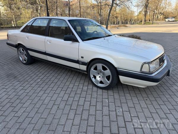 White Audi 200 1990 in Riga, with an engine capacity of 2.20 L and mileage of 0 thousand km for 10550 €, photo 1 on AUTOMOTO.COM.LV