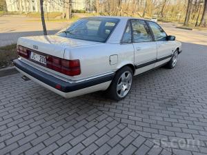 White Audi 200 1990 in Riga, with an engine capacity of 2.20 L and mileage of 0 thousand km for 10550 €, photo 5 on AUTOMOTO.COM.LV