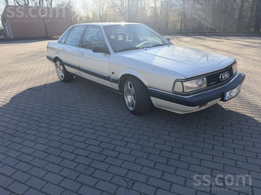 White Audi 200 1990 in Riga, with an engine capacity of 2.20 L and mileage of 0 thousand km for 10550 €, photo 6 on AUTOMOTO.COM.LV