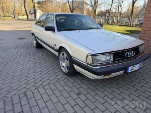 White Audi 200 1990 in Riga, with an engine capacity of 2.20 L and mileage of 0 thousand km for 10550 €, photo 10 on AUTOMOTO.COM.LV
