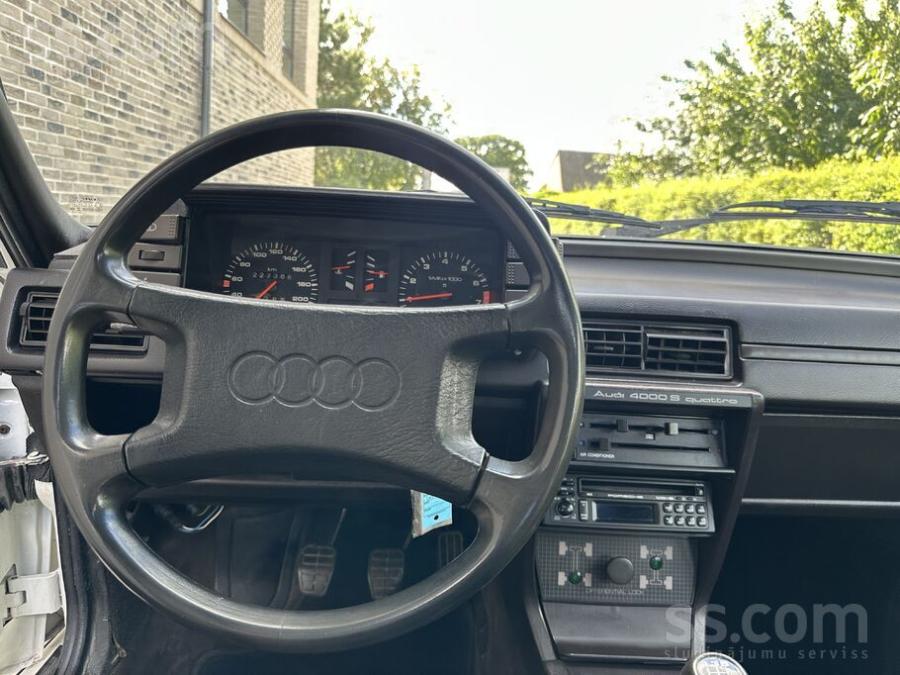 Balts Audi 4000 1984 Tukums, ar dzinēja tilpumu 2.20 L un nobraukumu 228 tūkst. km par 13990 €, foto 16 vietnē AUTOMOTO.COM.LV