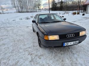 Black Audi 80 1989 in Cesis, with an engine capacity of 2.00 L and mileage of 277 thousand km for 900 €, photo 2 on AUTOMOTO.COM.LV