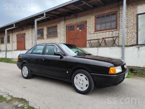 Black Audi 80 1989 in Riga, with an engine capacity of 2.00 L and mileage of 303 thousand km for 1180 €, photo  on AUTOMOTO.COM.LV