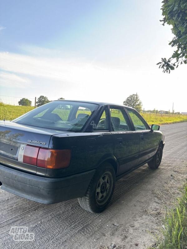 Black Audi 80 1989 in Mazeikiai, with an engine capacity of 2.00 L and mileage of 250 thousand km for 900 €, photo 6 on AUTOMOTO.COM.LV