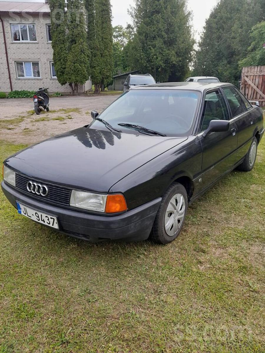 Melns Audi 80 1990 Tukums, ar dzinēja tilpumu 1.80 L un nobraukumu 181 tūkst. km par 750 €, foto 1 vietnē AUTOMOTO.COM.LV