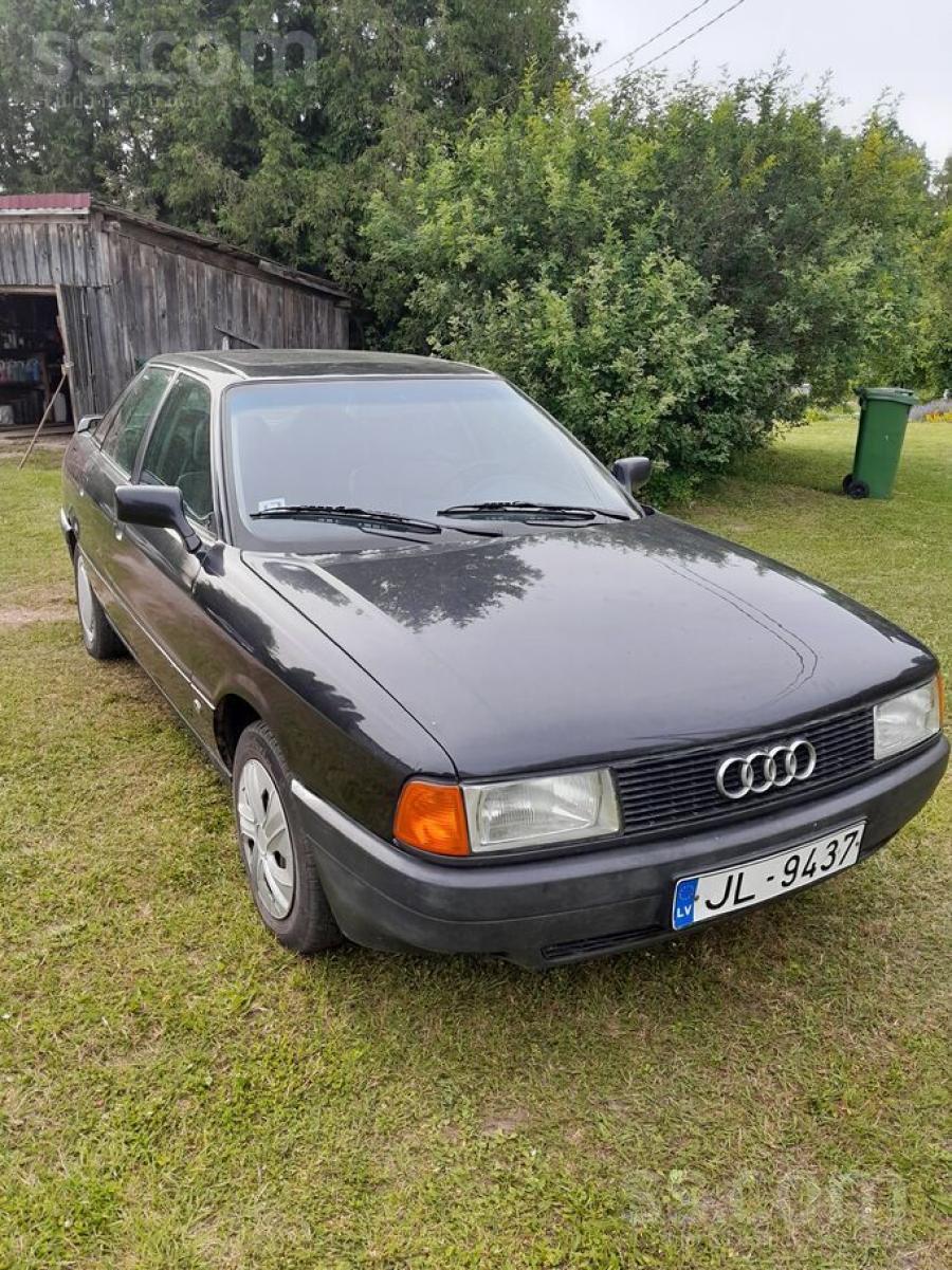 Melns Audi 80 1990 Tukums, ar dzinēja tilpumu 1.80 L un nobraukumu 181 tūkst. km par 750 €, foto 2 vietnē AUTOMOTO.COM.LV
