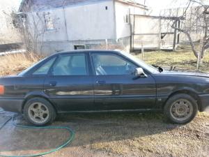 Black Audi 80 1990 in Kuldiga, with an engine capacity of 1.60 L and mileage of 442 thousand km for 350 €, photo 2 on AUTOMOTO.COM.LV