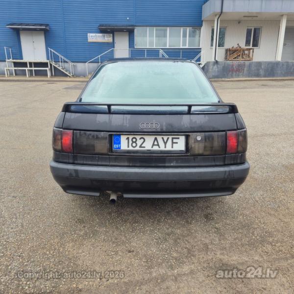 Black Audi 80 1990 in Tartu, with an engine capacity of 1.80 L and mileage of 306 thousand km for 1400 €, photo 3 on AUTOMOTO.COM.LV