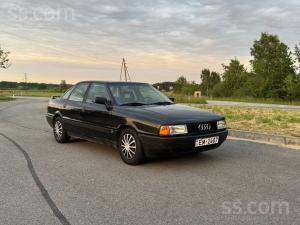 Black Audi 80 1990 in Kuldiga, with an engine capacity of 1.80 L and mileage of 179 thousand km for 800 €, photo  on AUTOMOTO.COM.LV