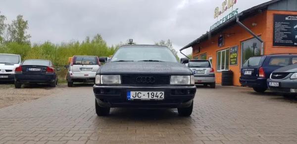 Черный Ауди 80 1991 в Валмиера, объемом двигателя 1.90 л и пробегом 371 тыс. км за 680 €, фото 8 на AUTOMOTO.COM.LV