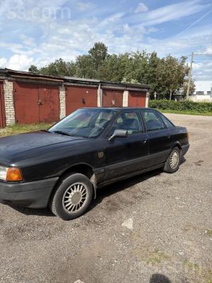 Black Audi 80 1991 in Riga, with an engine capacity of 1.90 L and mileage of 500 thousand km for 850 €, photo 4 on AUTOMOTO.COM.LV