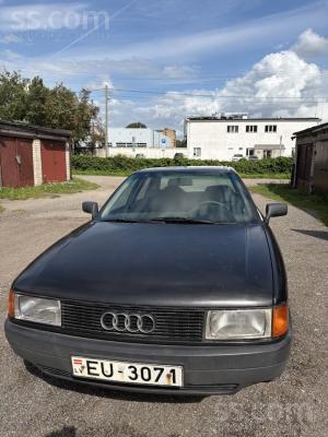 Black Audi 80 1991 in Riga, with an engine capacity of 1.90 L and mileage of 500 thousand km for 450 €, photo 3 on AUTOMOTO.COM.LV