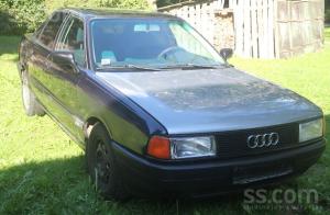 Черный Ауди 80 1991 в Валка, объемом двигателя 1.80 л и пробегом 361 тыс. км за 800 €, фото 1 на AUTOMOTO.COM.LV