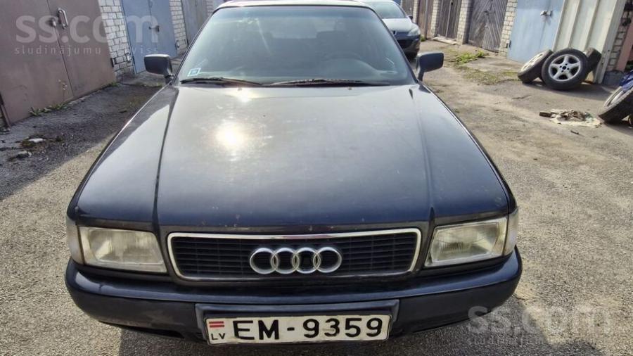 Black Audi 80 1992 in Riga, with an engine capacity of 1.90 L and mileage of 288 thousand km for 550 €, photo 1 on AUTOMOTO.COM.LV