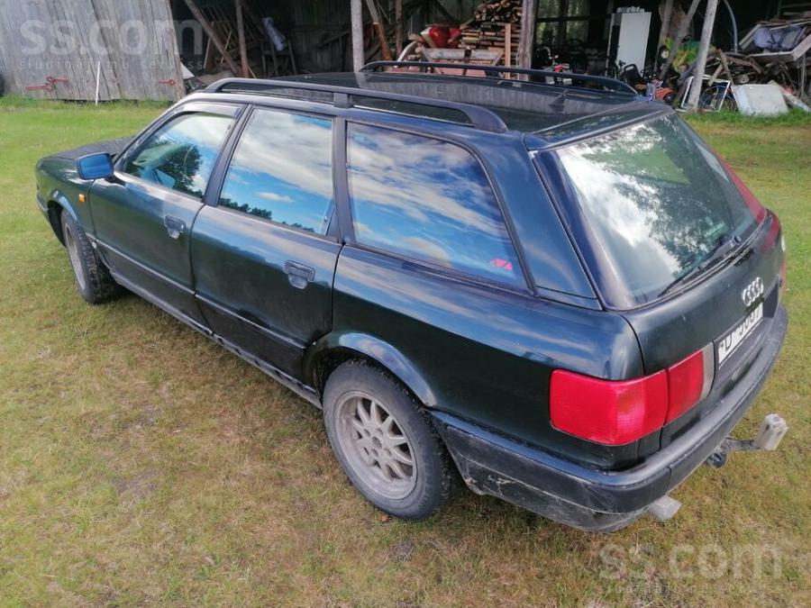 Melns Audi 80 1994 Valka, ar dzinēja tilpumu 1.90 L un nobraukumu 409 tūkst. km par 800 €, foto 1 vietnē AUTOMOTO.COM.LV