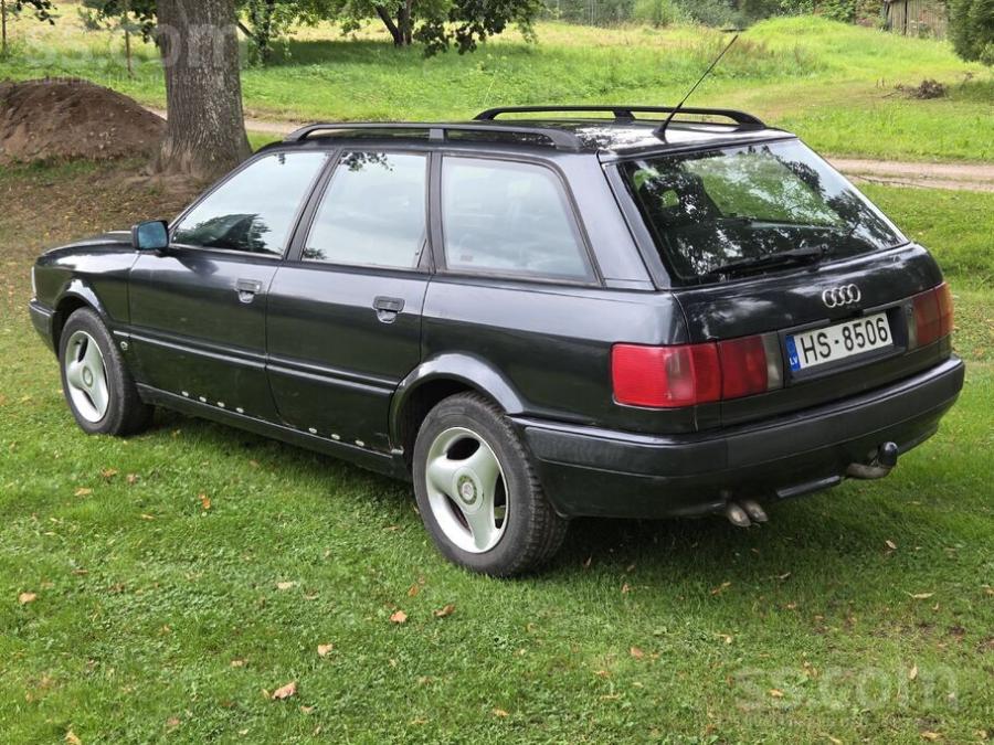 Black Audi 80 1995 in Balvi, with an engine capacity of 1.90 L and mileage of 367 thousand km for 1850 €, photo 5 on AUTOMOTO.COM.LV