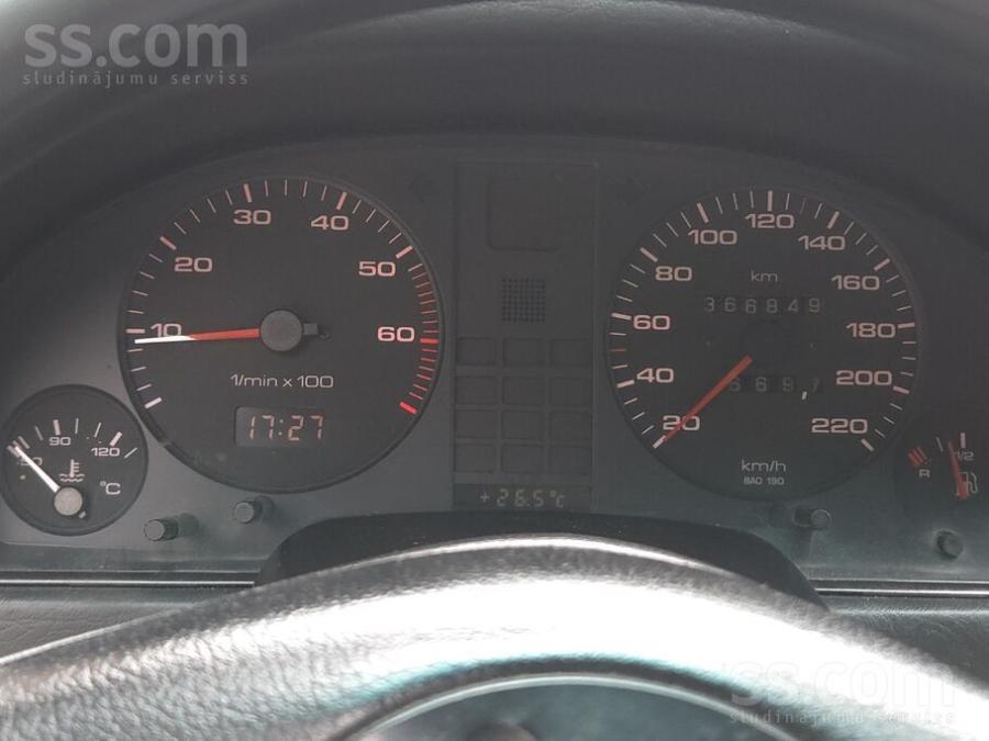 Black Audi 80 1995 in Balvi, with an engine capacity of 1.90 L and mileage of 367 thousand km for 1850 €, photo 15 on AUTOMOTO.COM.LV