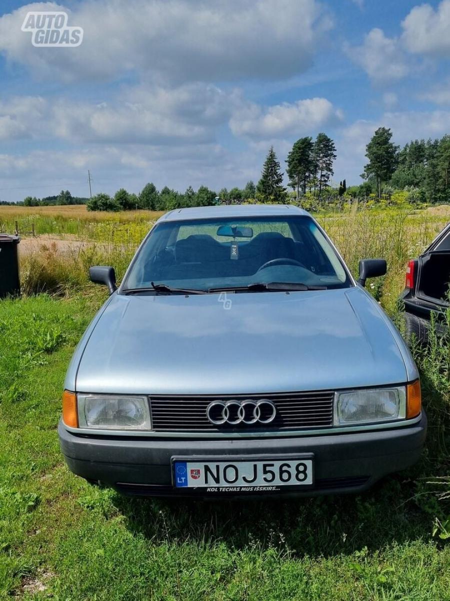 Blue Audi 80 1988 in Vilnius, with an engine capacity of 1.80 L and mileage of 297 thousand km for 800 €, photo 1 on AUTOMOTO.COM.LV