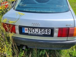 Blue Audi 80 1988 in Vilnius, with an engine capacity of 1.80 L and mileage of 297 thousand km for 800 €, photo 4 on AUTOMOTO.COM.LV
