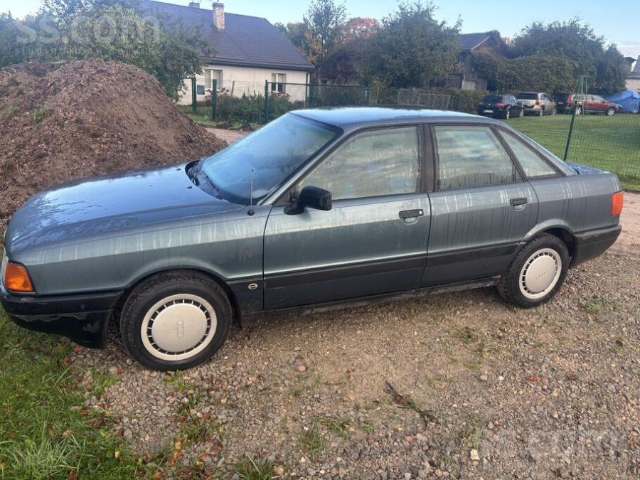 Zils Audi 80 1988 Jelgava, ar dzinēja tilpumu 1.80 L un nobraukumu 219 tūkst. km par 1000 €, foto 3 vietnē AUTOMOTO.COM.LV