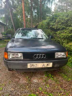 Blue Audi 80 1989 in Tallinn, with an engine capacity of 1.80 L and mileage of 318 thousand km for 500 €, photo  on AUTOMOTO.COM.LV