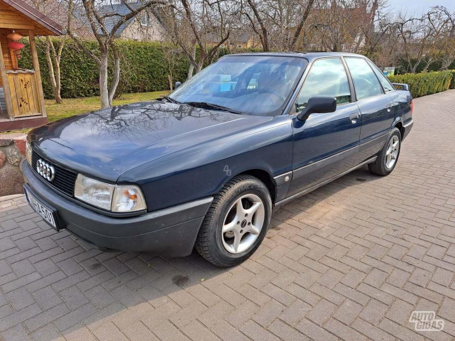 Zils Audi 80 1990 Lazdijai, ar dzinēja tilpumu 1.80 L un nobraukumu 220 tūkst. km par 1500 €, foto 1 vietnē AUTOMOTO.COM.LV