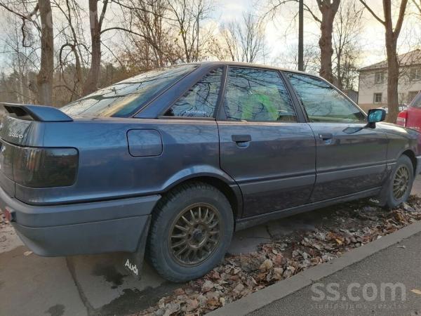 Blue Audi 80 1990 in Riga, with an engine capacity of 1.80 L and mileage of 268 thousand km for 3500 €, photo 3 on AUTOMOTO.COM.LV