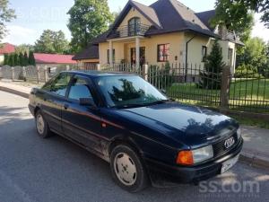 Blue Audi 80 1991 in Rezekne, with an engine capacity of 1.80 L and mileage of 285 thousand km for 650 €, photo  on AUTOMOTO.COM.LV