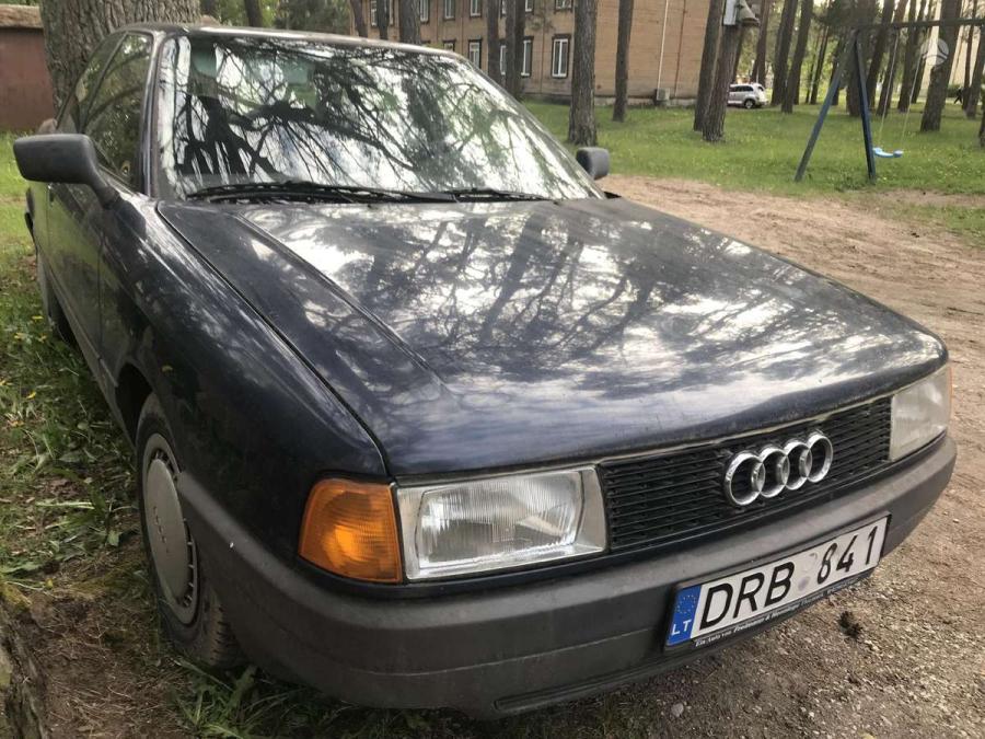 Синий Ауди 80 1991 в Алитус, объемом двигателя 1.60 л и пробегом 236 тыс. км за 900 €, фото 4 на AUTOMOTO.COM.LV