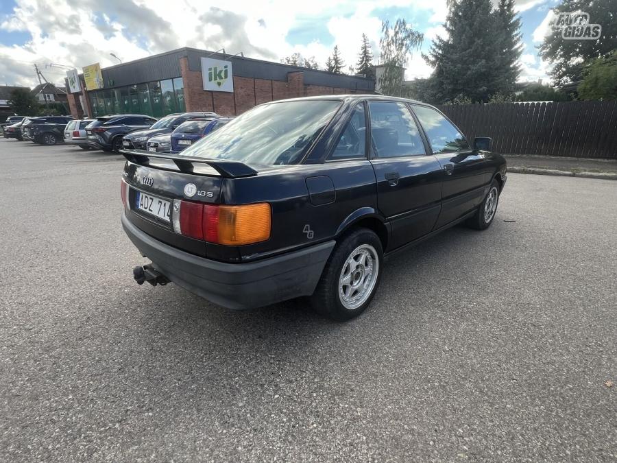 Blue Audi 80 1991 in Marijampole, with an engine capacity of 1.80 L and mileage of 295 thousand km for 1500 €, photo 8 on AUTOMOTO.COM.LV